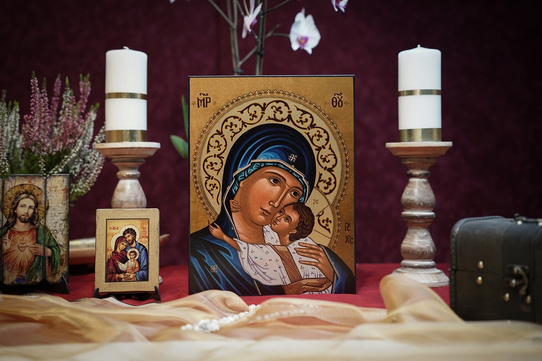 Icon HOLY MARY Hand Made Ikonen Icoon Ikone Handmade Icon, Perfect ...