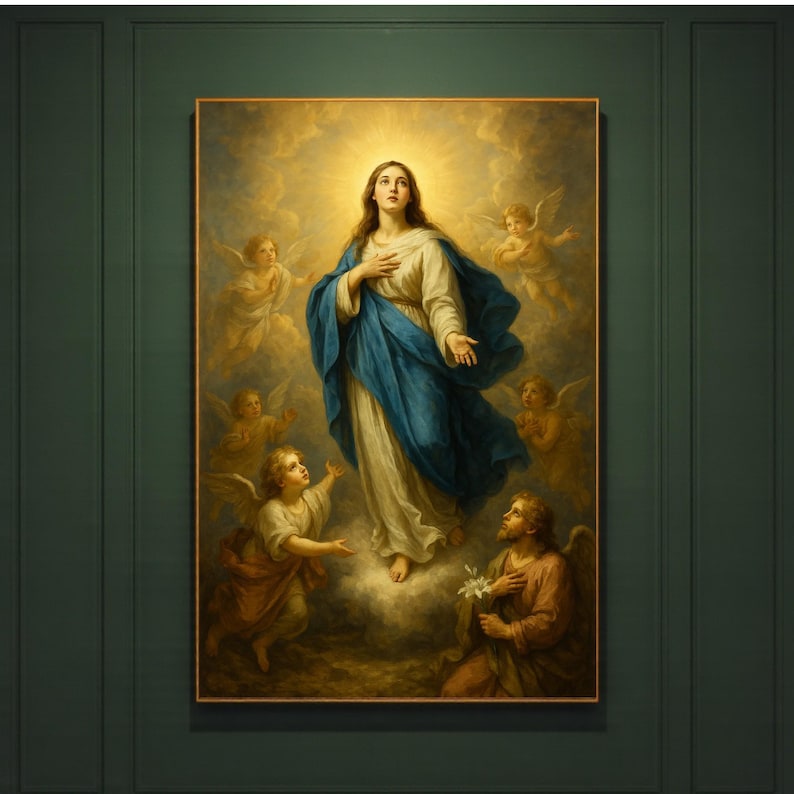 ASSUMPTION of MARY DIGITAL Download | Christian Wall Art Printable ...