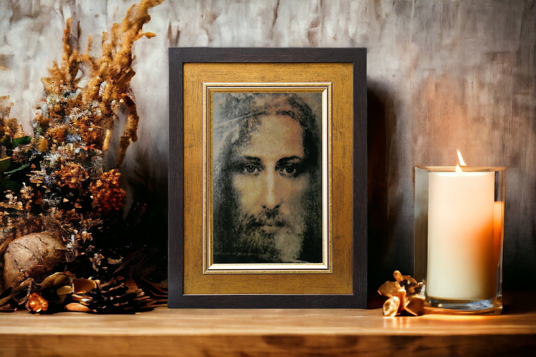 Painting Jesus Christ Shroud of Turin Hand Made Image Handmade Icon ...