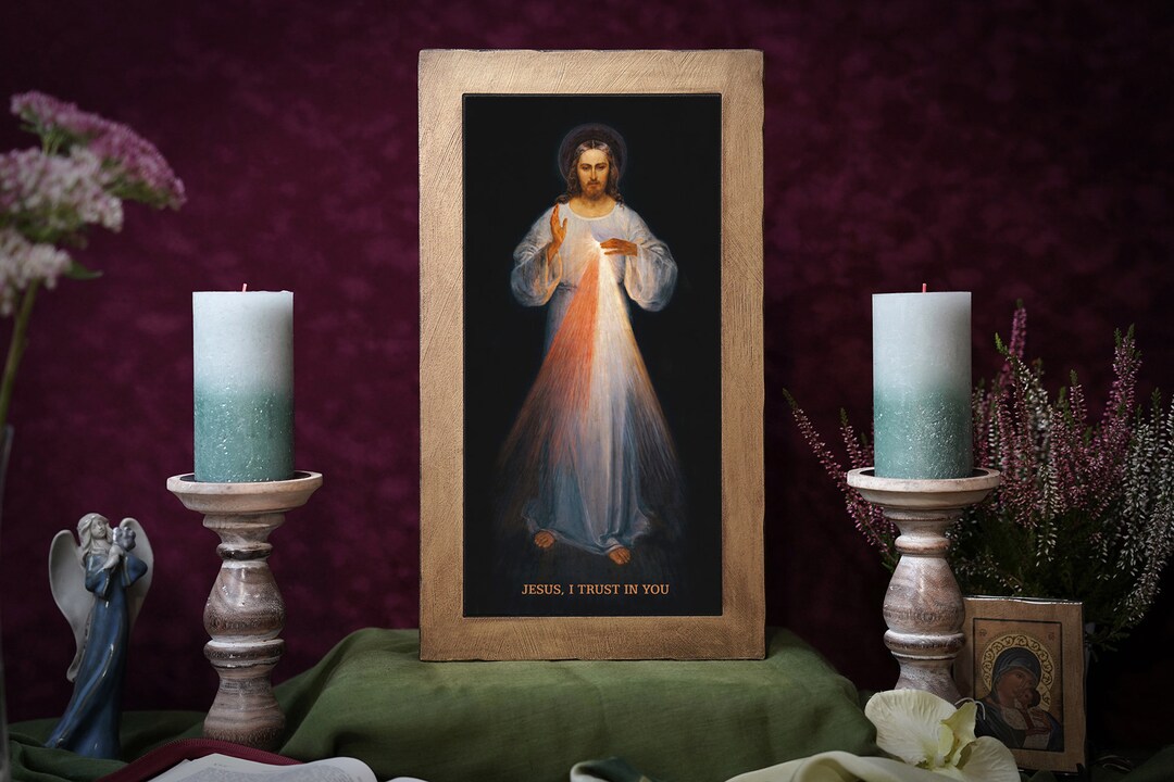 Icon JESUS CHRIST MERCIFUL Vilnius Divine Mercy Perfect Present ...