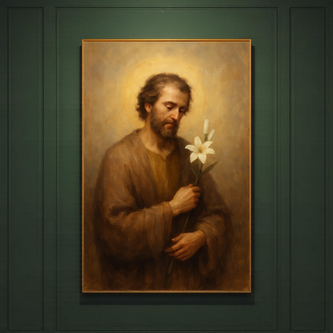 SAINT JOSEPH DIGITAL Download | Christian Wall Art Printable ...