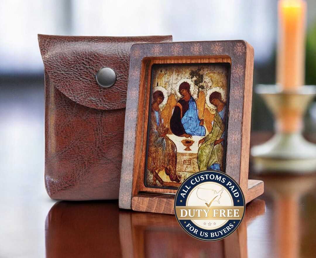 Icon Travel HOLY TRINITY Hand Made Ikonen Icoon Ikone Perfect Present ...