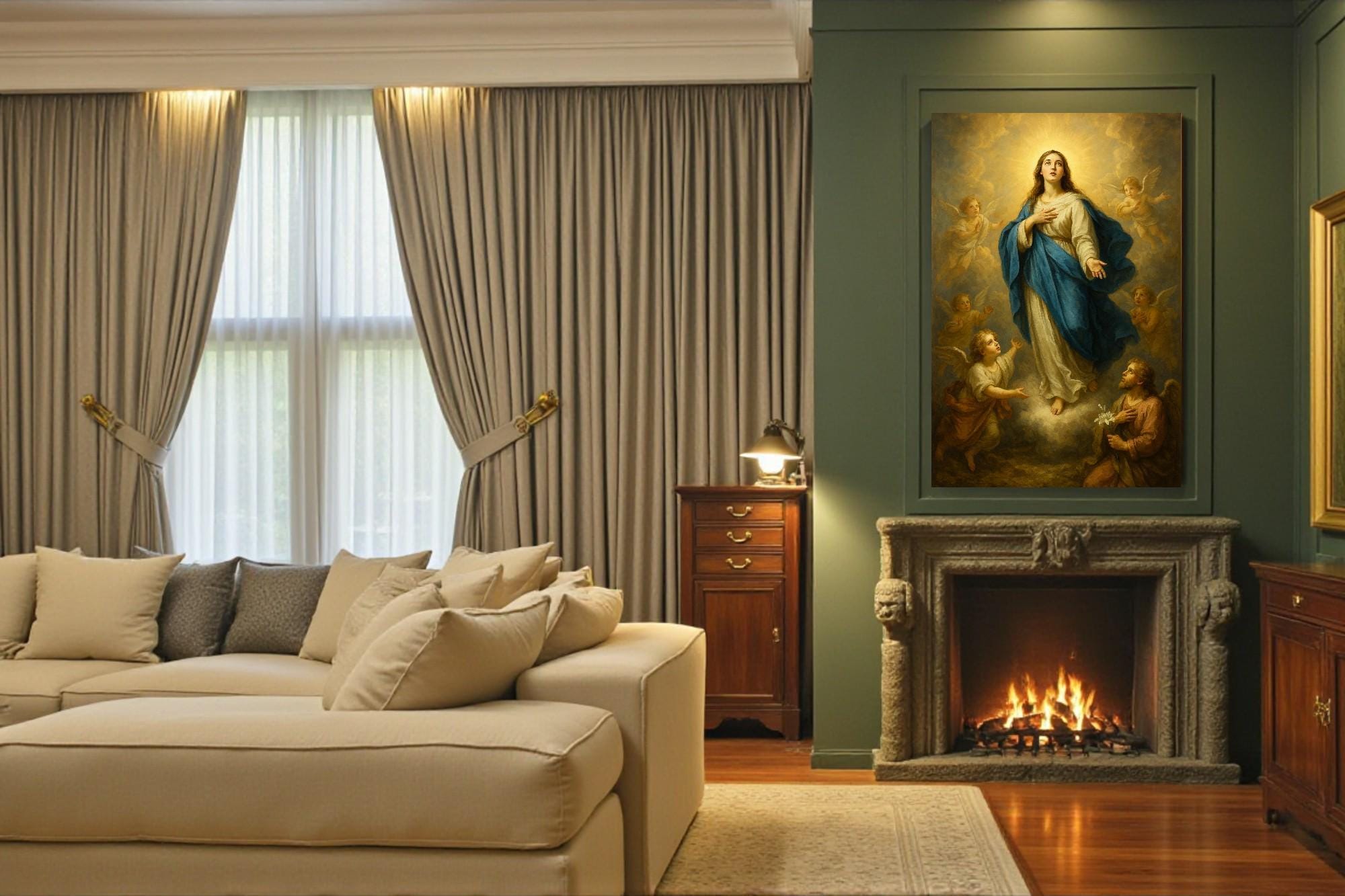 ASSUMPTION of MARY DIGITAL Download | Christian Wall Art Printable ...