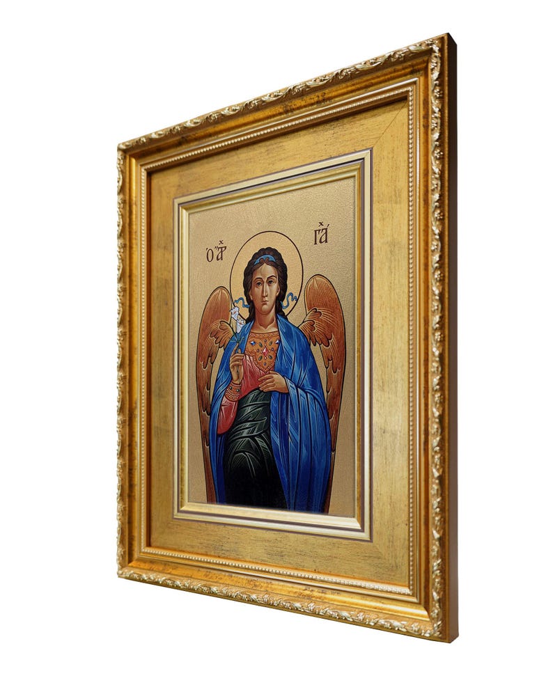 Painting Archangel Gabriel Made Image Bild Handmade Icon, Perfect ...