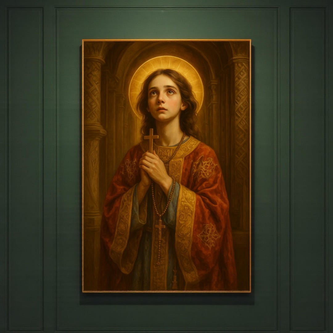 SAINT CHRISTINA of PERSIA | Digital Download | Catholic Wall Art ...