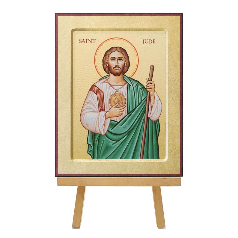 SAINT JUDE THADDEUS Icon | Catholic Gift for Boy - Etsy
