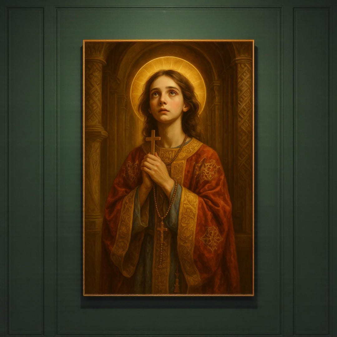 SAINT CHRISTINA of PERSIA | Digital Download | Catholic Wall Art ...