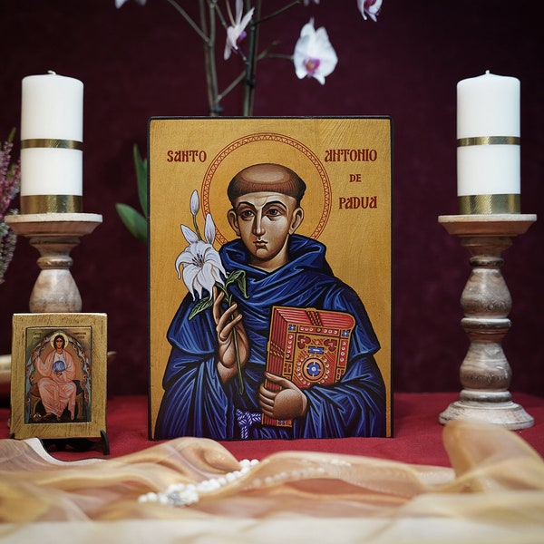 St Anthony Icon - Etsy