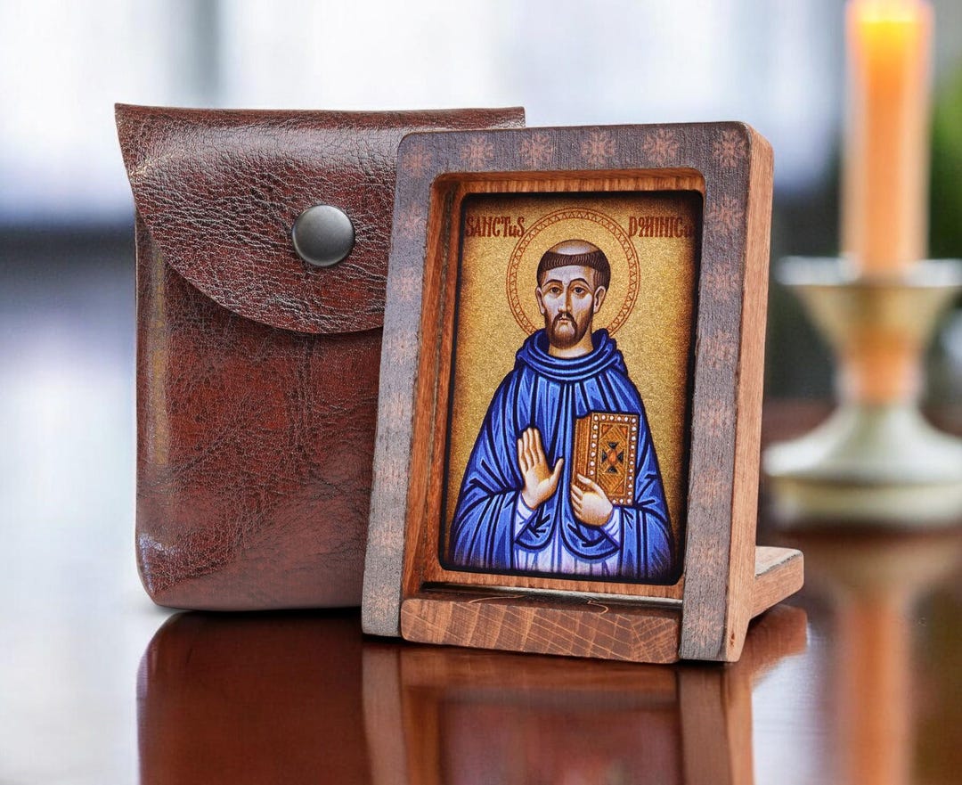Icon Travel SAINT DOMINIC Hand Made Perfect Present, Religious Picture ...