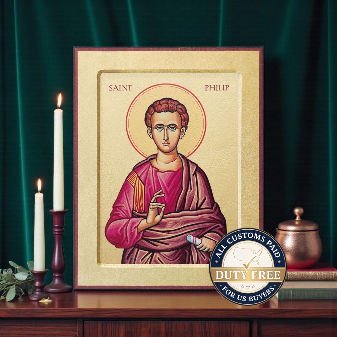 SAINT PHILIP Icon | Orthodox Gift for Baptism - Etsy