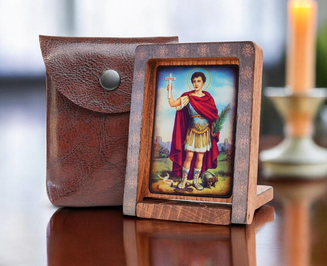 Icon Travel SAINT EXPEDITUS Hand Made Perfect Present, Religious ...