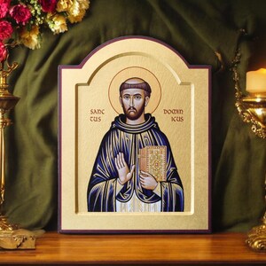 Icon SAINT DOMINIC Hand Made, Perfect Present, Religious Picture ...