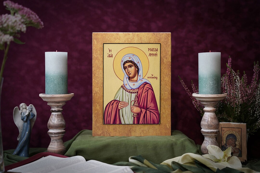 Icon Mary Magdalene Hand Made Ikonen Icoon Ikone Perfect Present ...