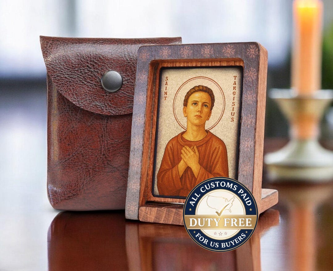 Icon Travel SAINT TARCISIUS Hand Made Perfect Present, Religious ...