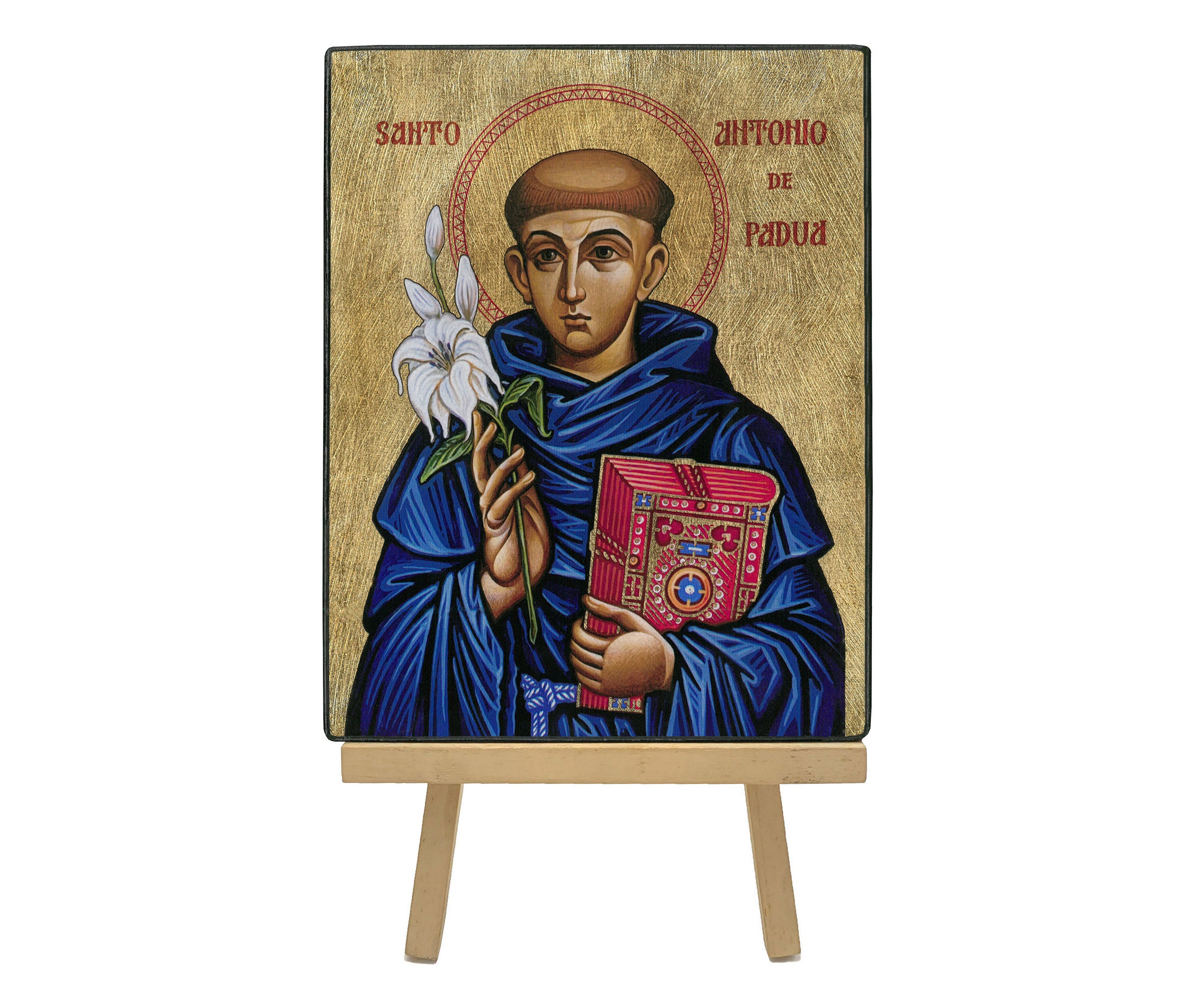 Icon Saint Anthony Hand Made Ikonen Icoon Ikone Patron - Etsy