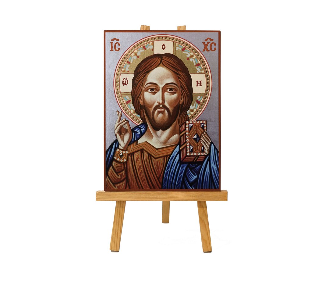 Icon Christ Pantokrator Made Ikonen Icoon Ikone Perfect - Etsy