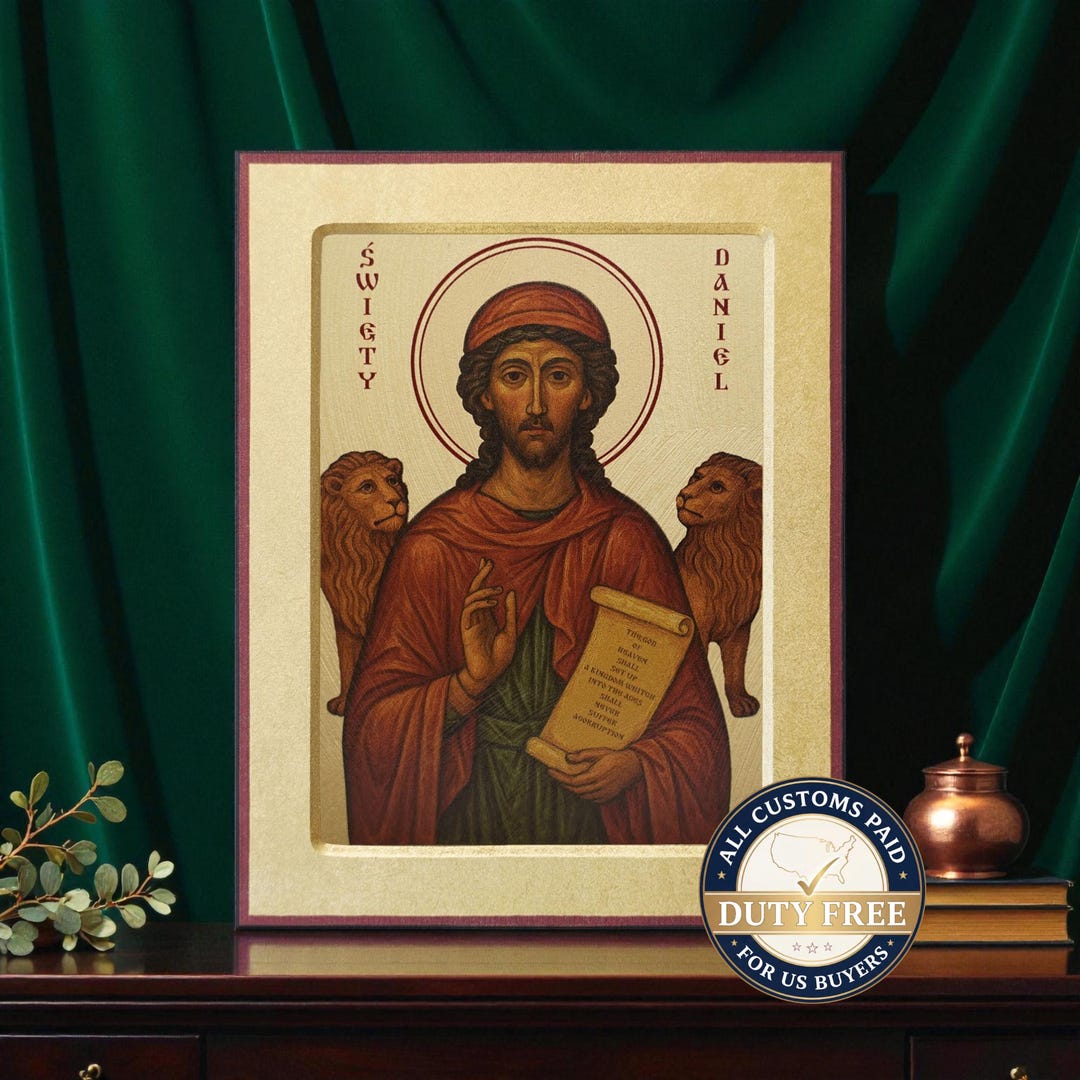 SAINT DANIEL Icon | First Holy Communion Gift for Boy - Etsy