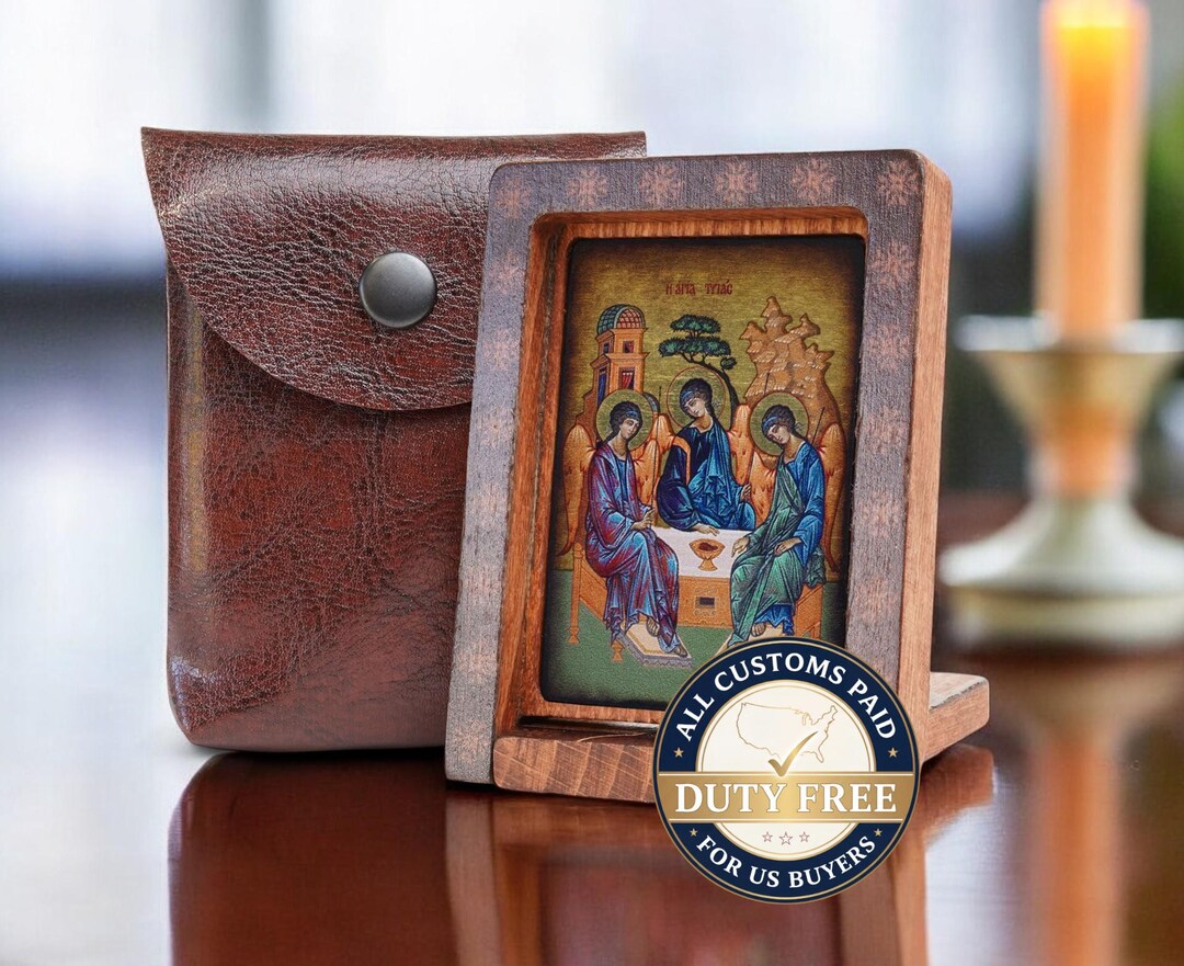 Icon Travel HOLY TRINITY Hand Made Ikonen Icoon Ikone Perfect Present ...