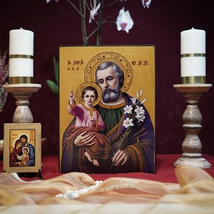 Icon SAINT JOSEPH Hand Made Ikonen Icoon Ikone Patron Perfect - Etsy