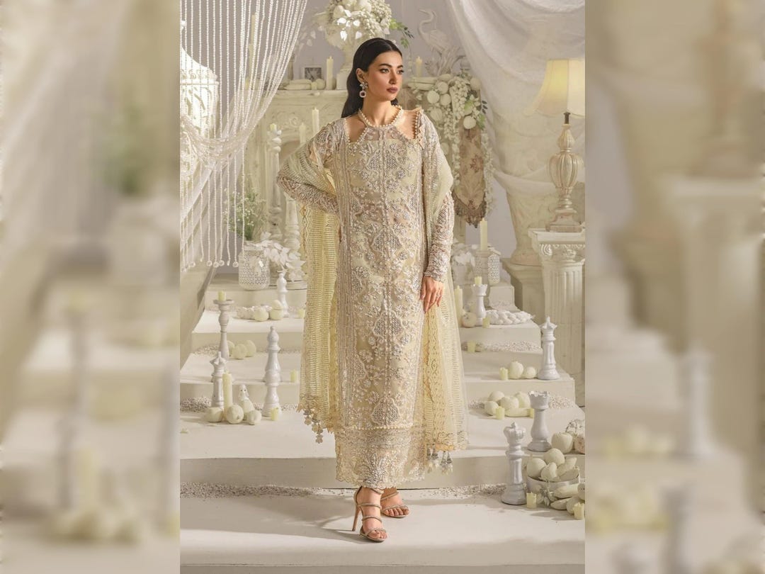 Custom Stitched Shalwar Kameez for Woman | Handmade Eid Dress for Woman ...