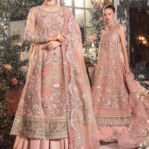 Custom Stitched Woman Sharara Dress | Woman Wedding Reception Dress ...
