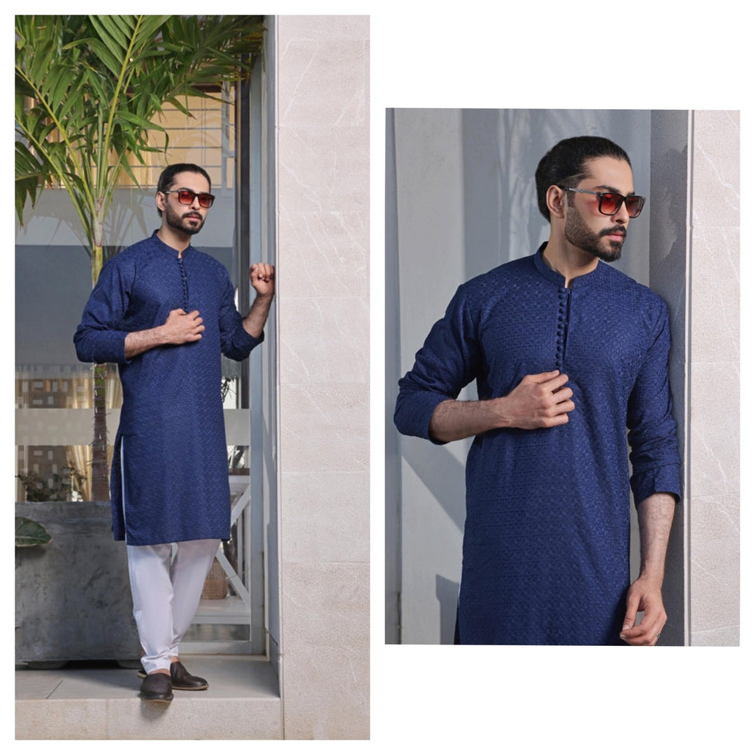 Mens Kurta Pajama Men Formal Eid Kurta Mens Wedding Kurta Pyjama Mens ...