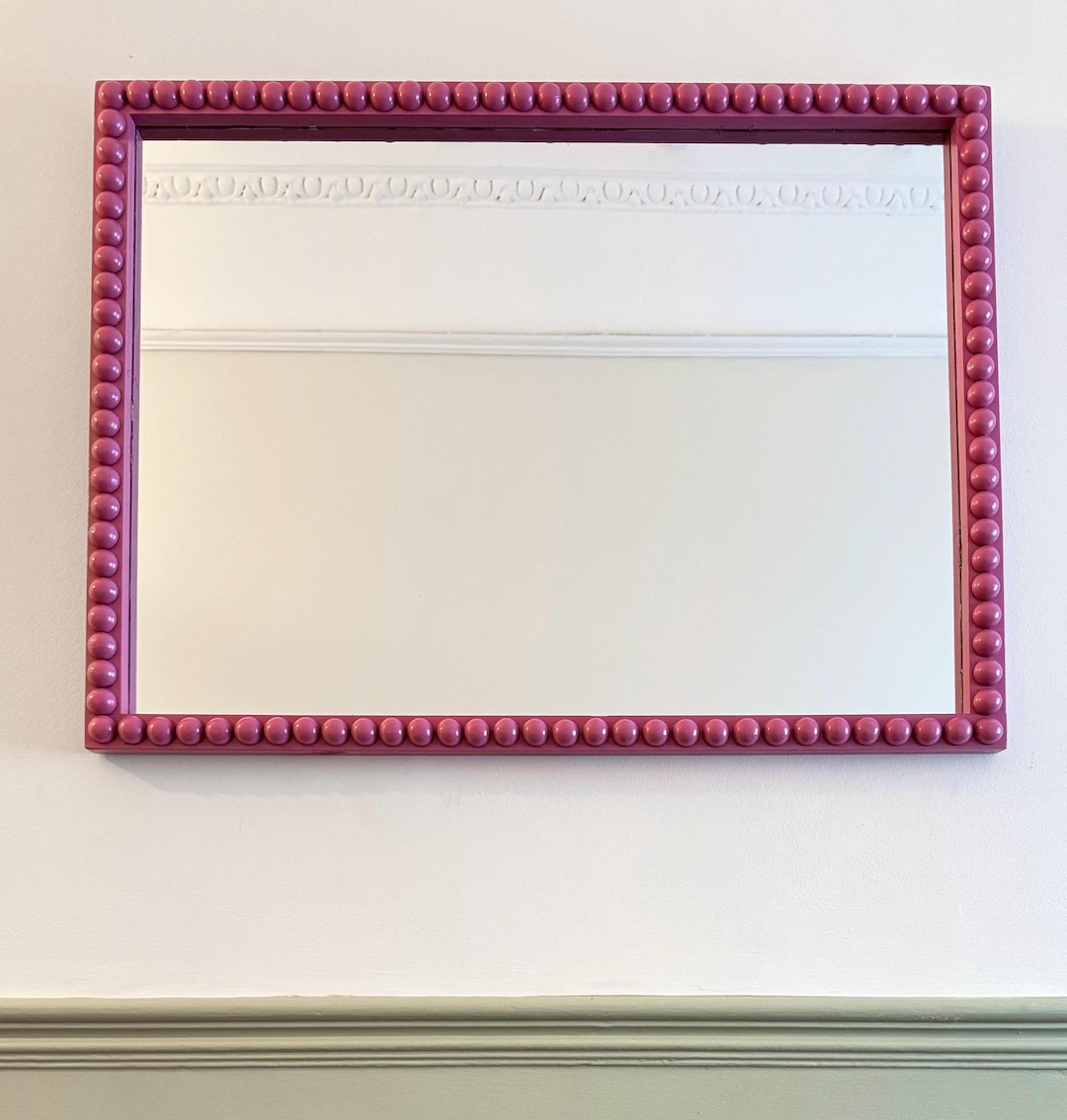 Custom Size Bobbin Mirror | Ball Mirror | Hall Mirror | Handcrafted ...
