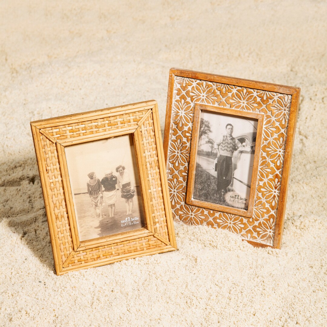Rattan Photo Frame | Retro Frame | 70s Frame | Bohemian Home | Scandi ...