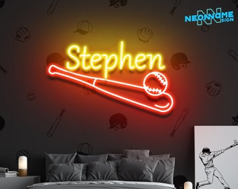 Neon Sign Custom Baseball - Etsy