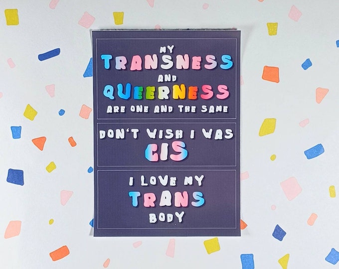 Trans Statement Sticker Set Transgender Trans Sticker Set - Etsy