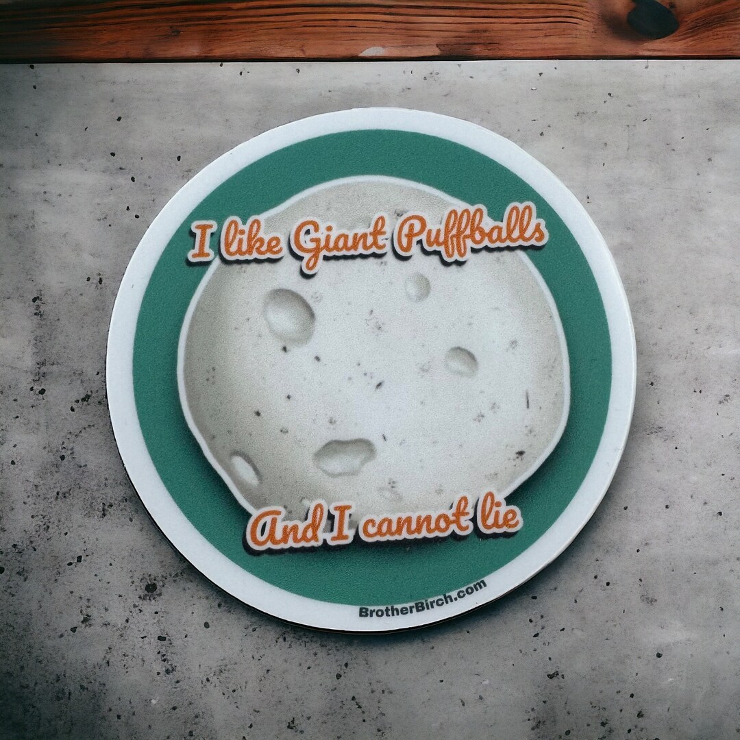 Giant Puffball Mushroom Sticker, Mushroom,mushroom Sticker,mushroom ...