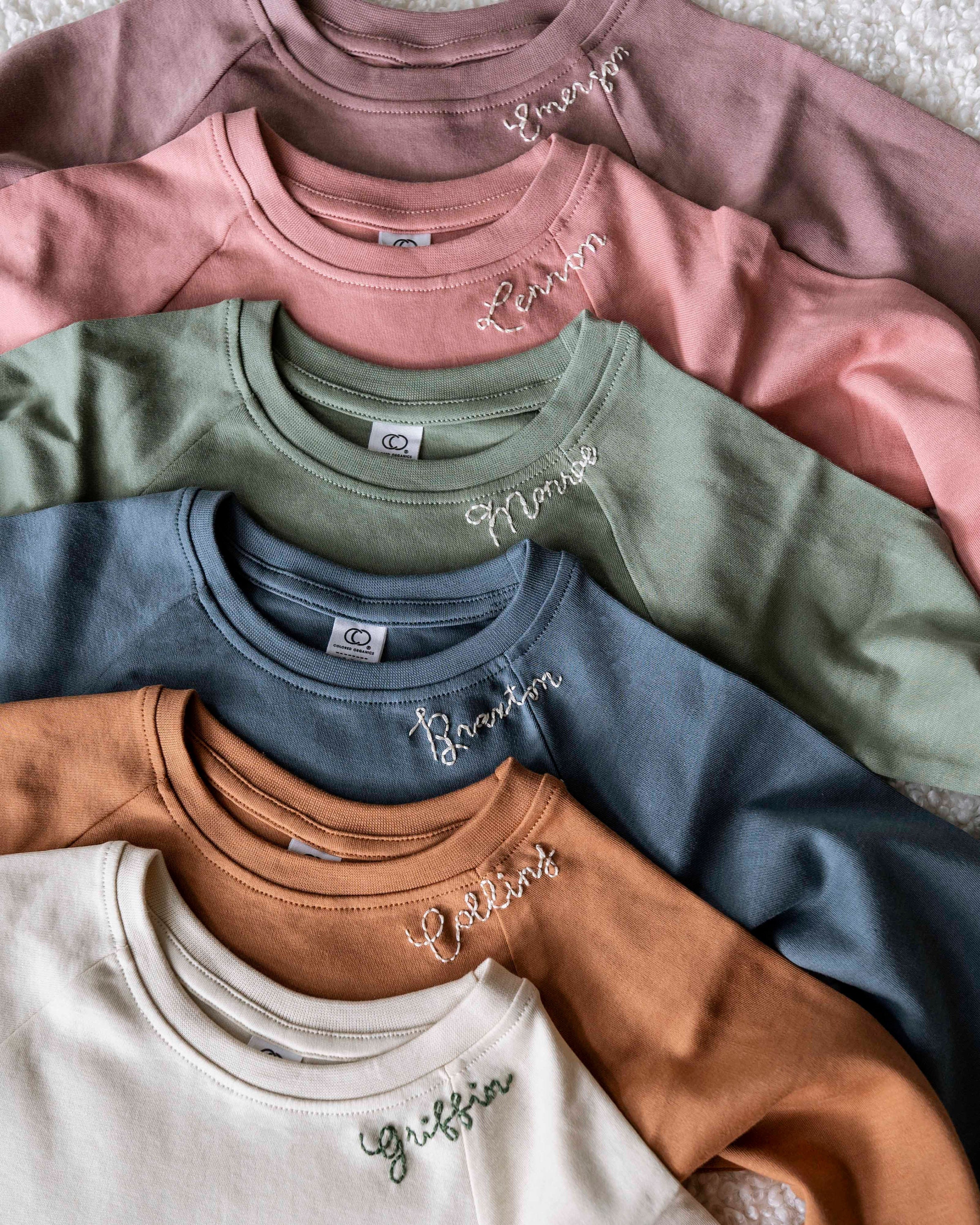 Organic Baby Sweatshirt – Personalized Name Pullover – Custom Baby Gift ...