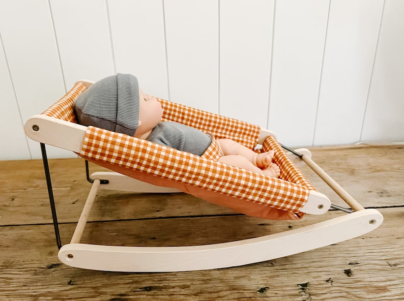 Gingham Baby Doll Rocker Minikane Doll Rocker Boutique - Etsy