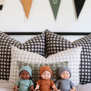 Huck | Baby Boy With Blue Eyes and Smoky Blue Romper and Hat - Etsy