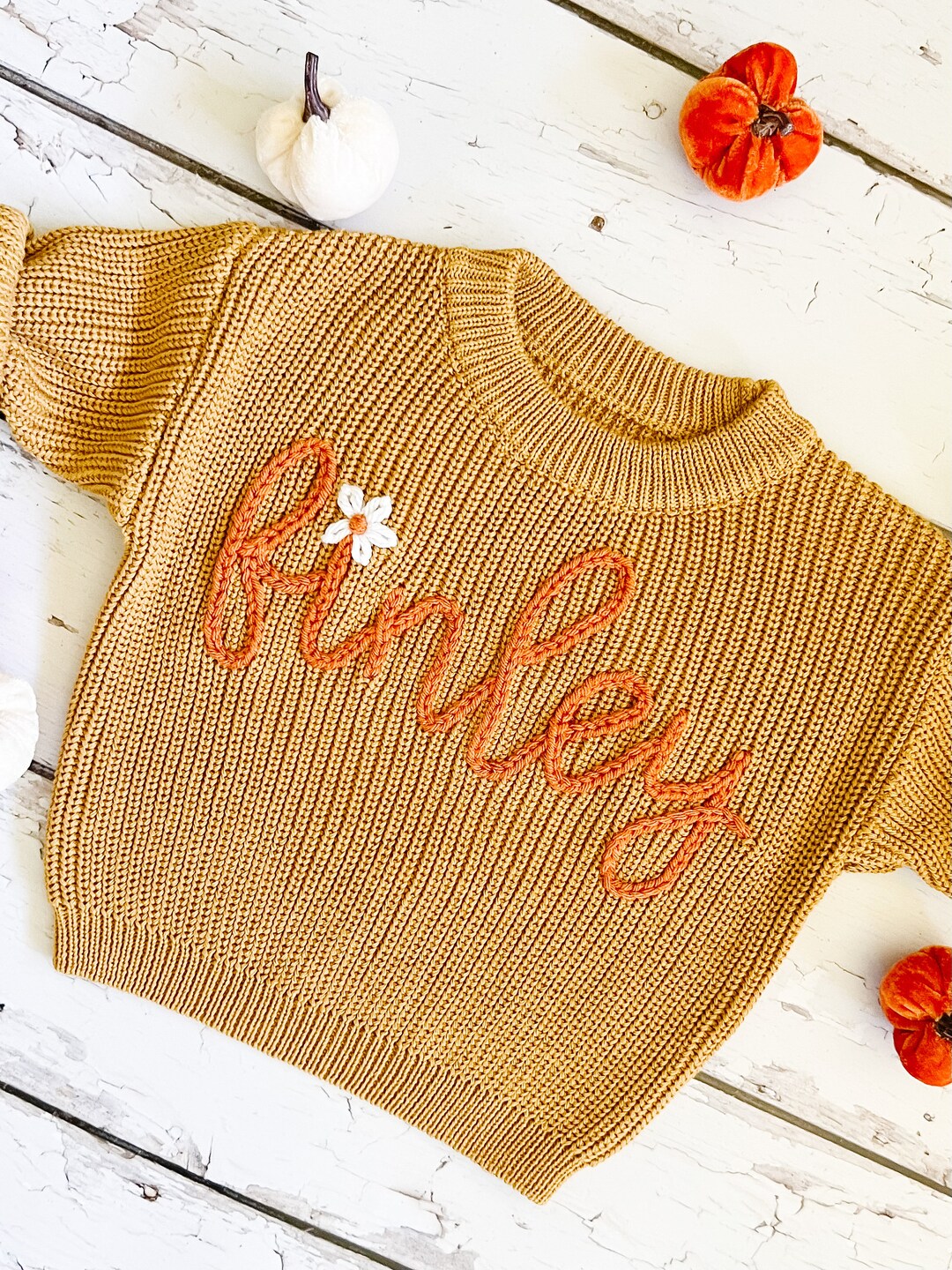 Personalized Fall Winter Hand Embroidered Baby and Toddler Sweaters - Etsy