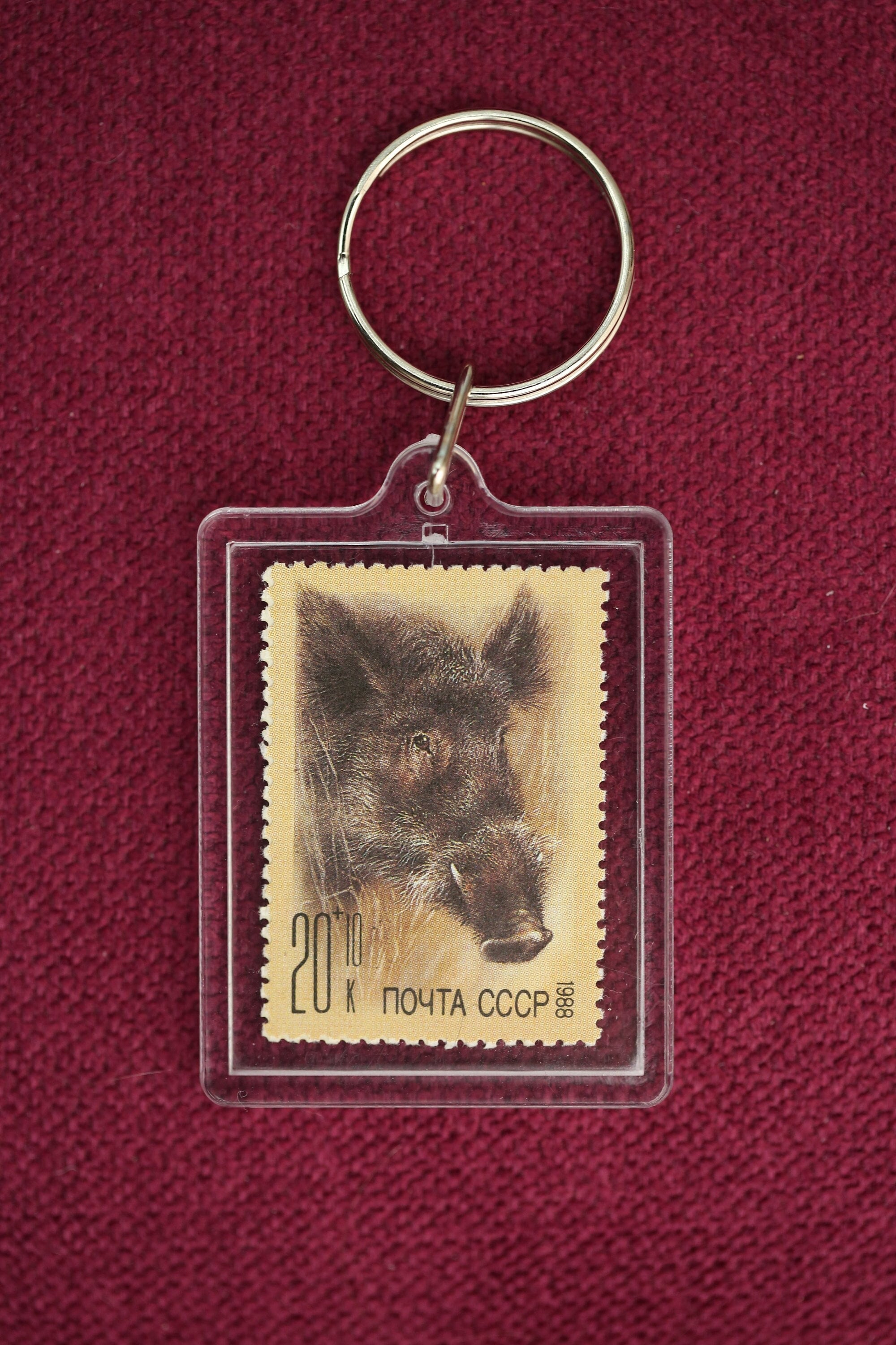 Boar Warthog Wild Pig Keyring / Warthog Keychain Made From - Etsy