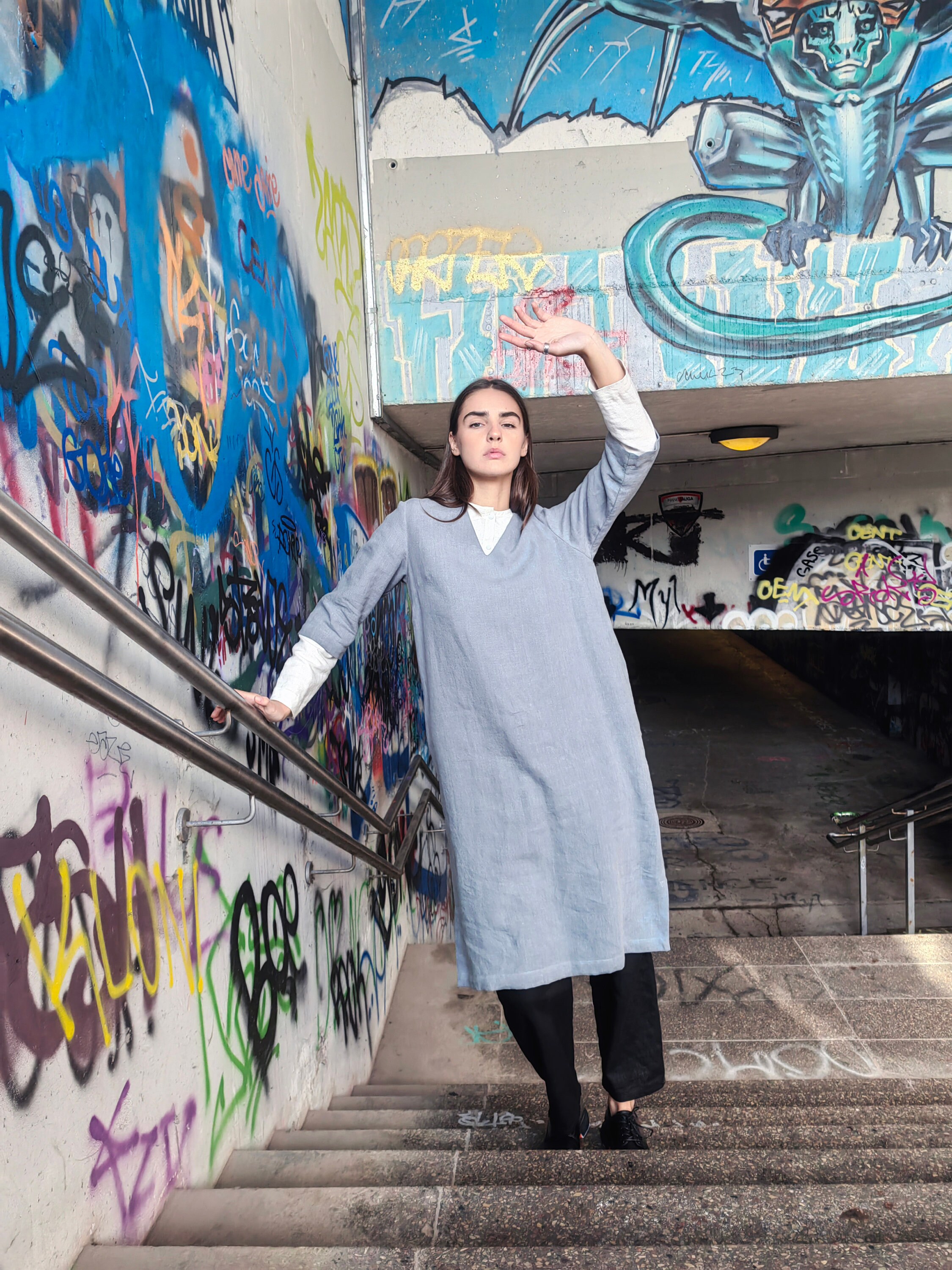 Plus Size Graffiti Dress