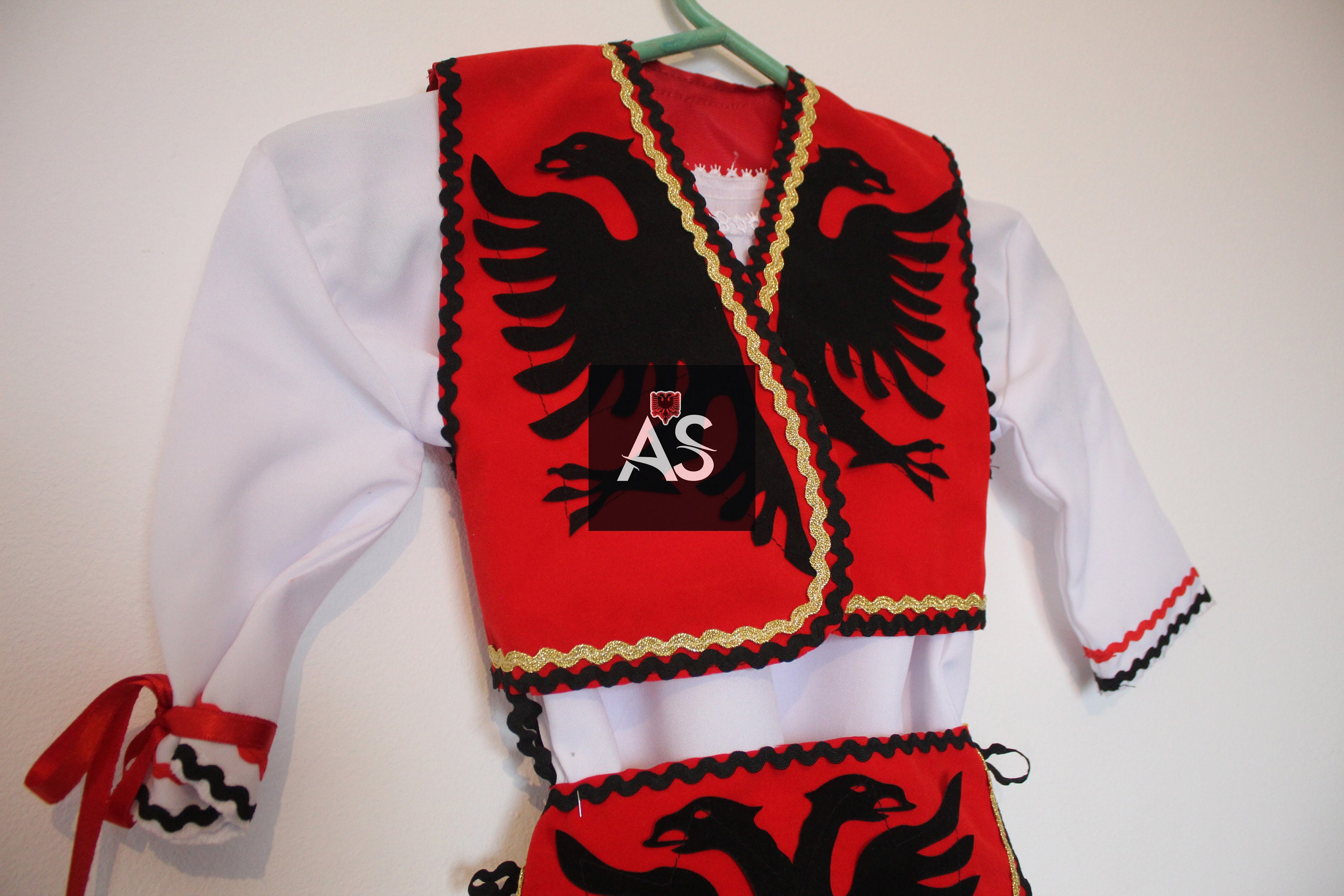 North Albanian Traditional Costume for Girls , Folk, Kostum per Femije ...