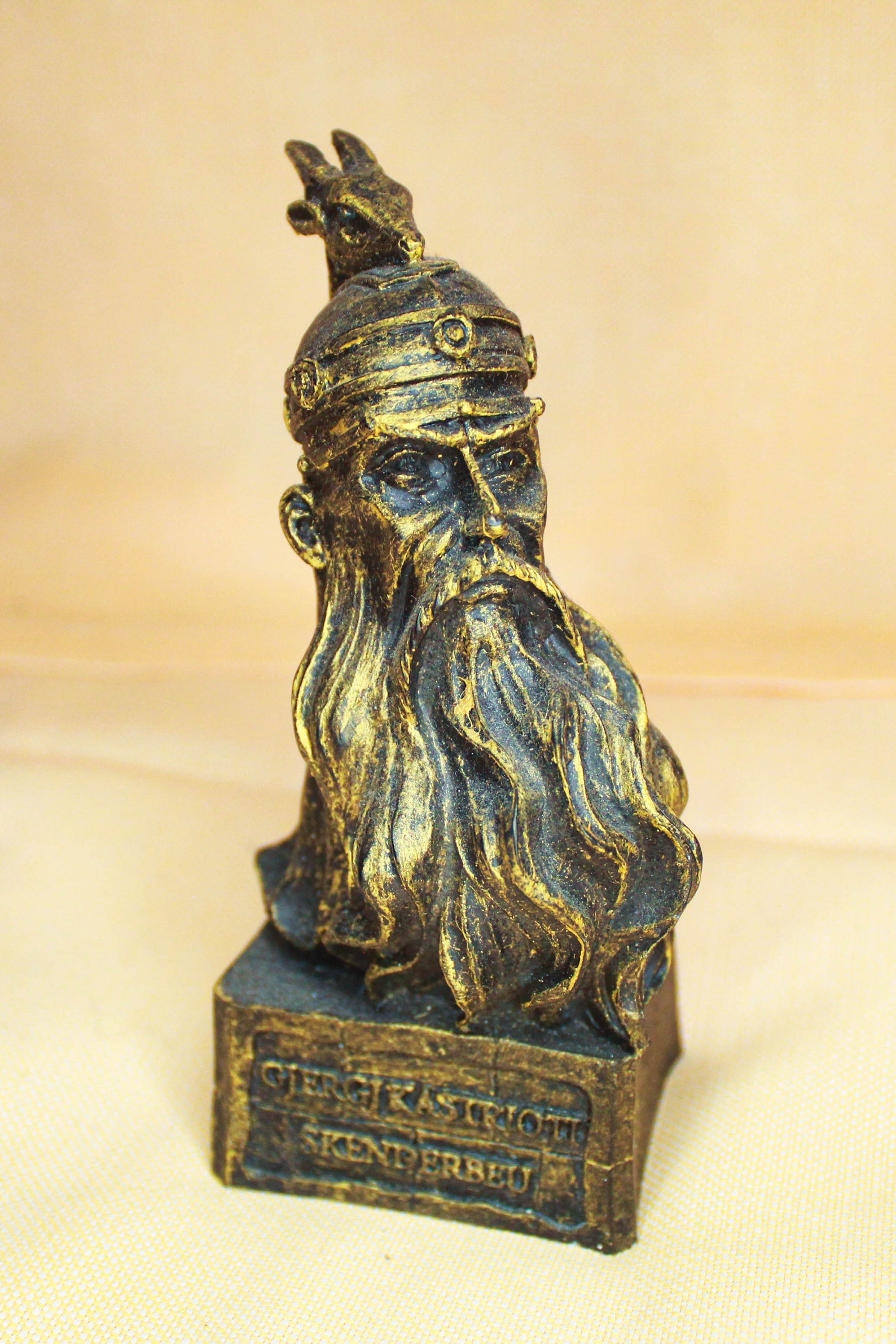 Skanderbeg Bust Sculpture Albanian National Hero Miniature Bust, Gjergj ...