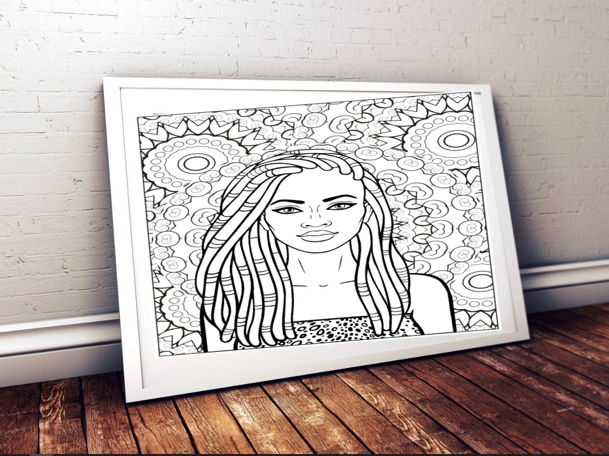 55 African Women Color Pages | Spring Coloring Pages | Growth Mindset ...