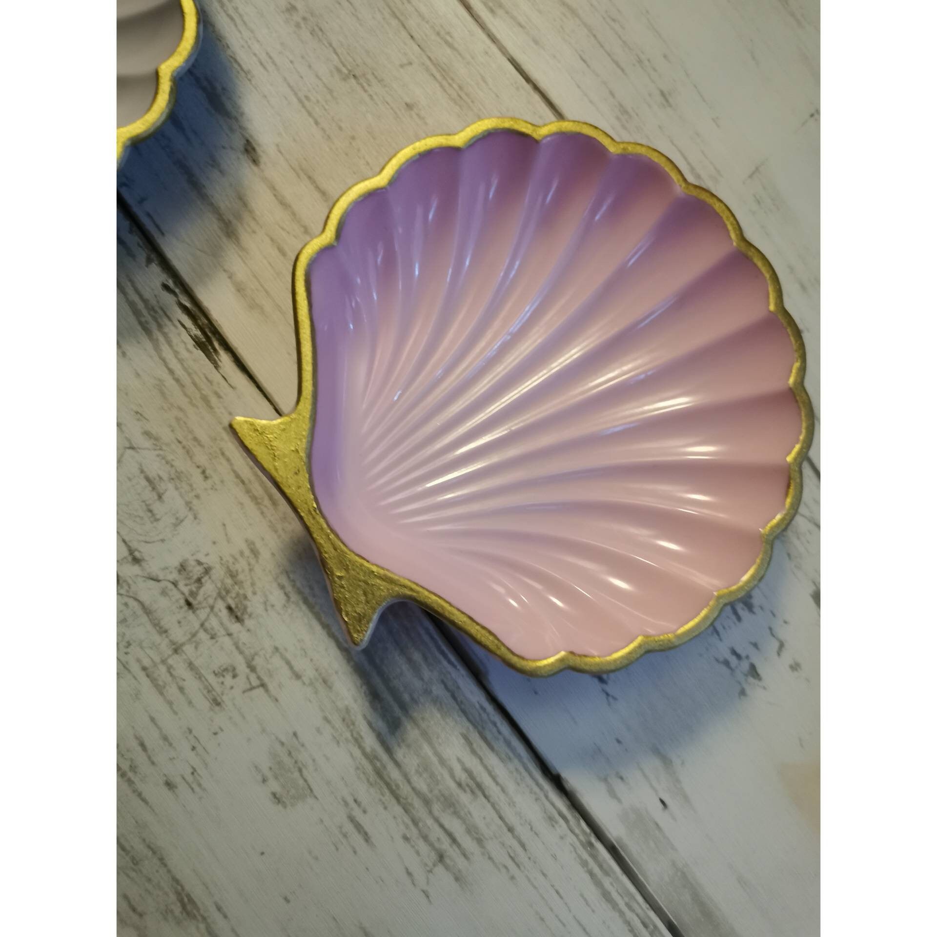 Clam Shell Soap/trinket Dish Clam Shell Dish Retro Kitsch Home Mothers ...