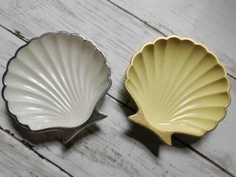 Clam Shell Soap/trinket Dish Clam Shell Dish Retro Kitsch Home Mothers ...