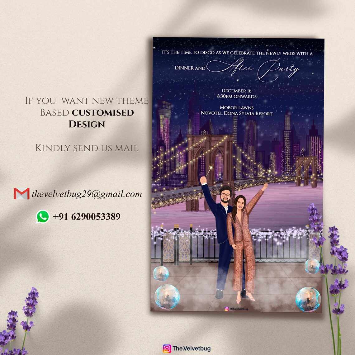 Unique Wedding Invite 2024, Customised Wedding Invitation, Digital ...