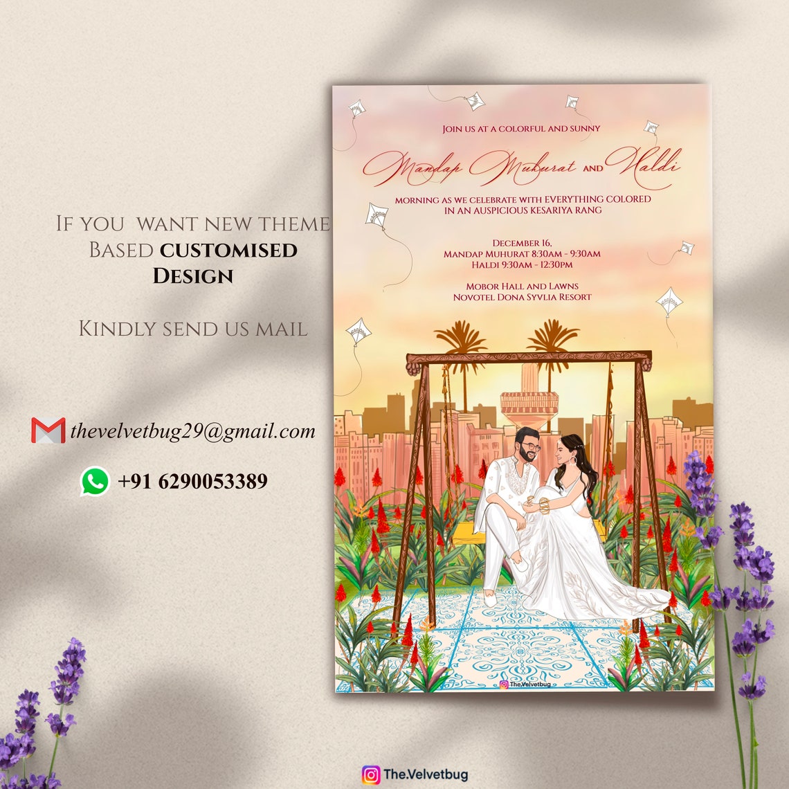 Unique Wedding Invite 2024, Customised Wedding Invitation, Digital ...