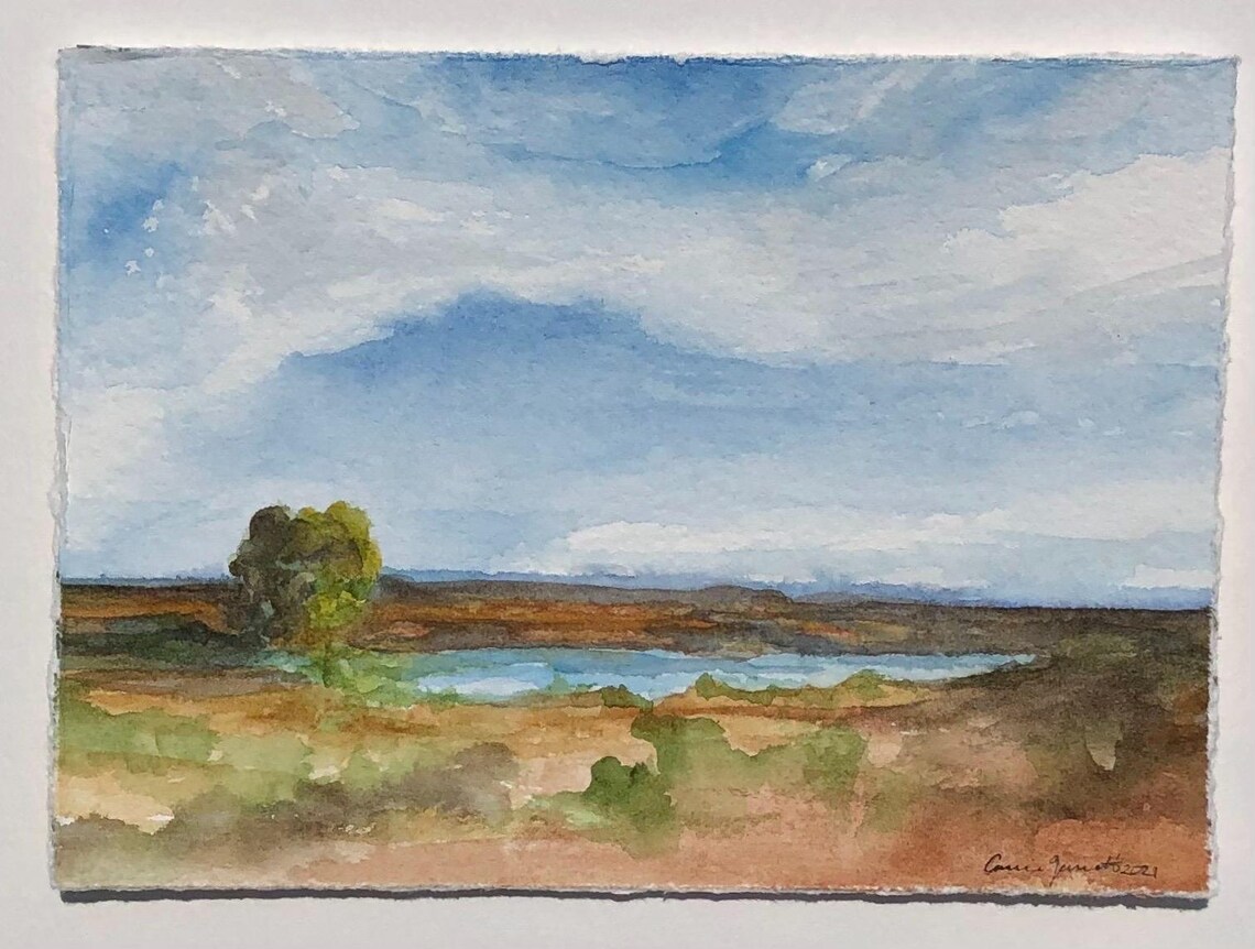 Cottonwood Watertank Watercolor - Etsy