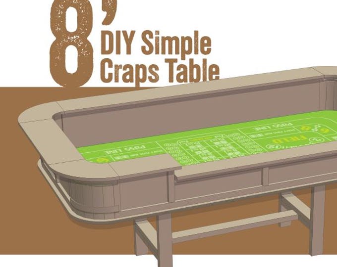 DIY 8' Craps Table Plans - Etsy