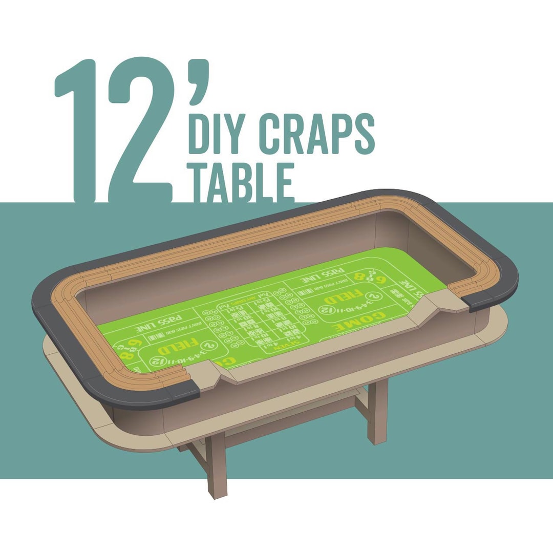 DIY 12' Craps Table Plans - Etsy