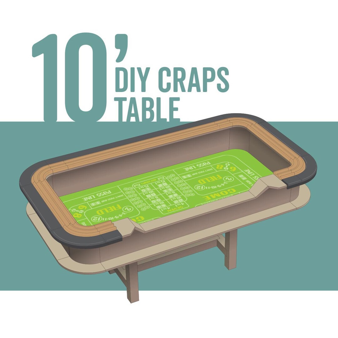 DIY 10' Craps Table Plans - Etsy