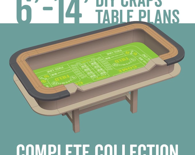 DIY 8' Craps Table Plans - Etsy