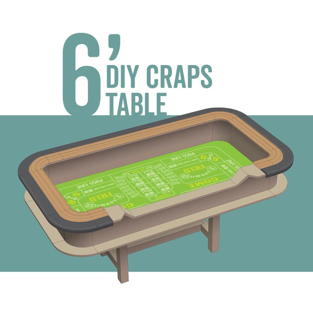 DIY 6' Craps Table Plans - Etsy